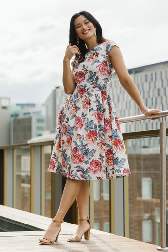 Preloved bird by design The Pleated Cotton Stretch Dress | birdsnest ...