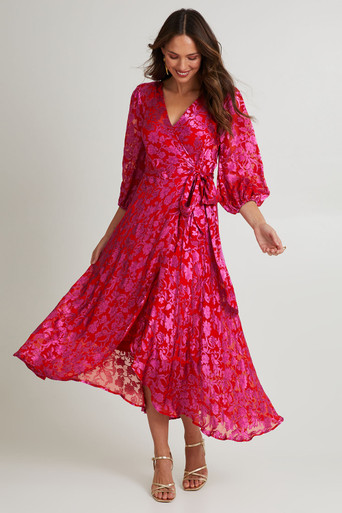 Lily Fire Wrap Dress | SAC-LILY | Sacha Drake | birdsnest Australia