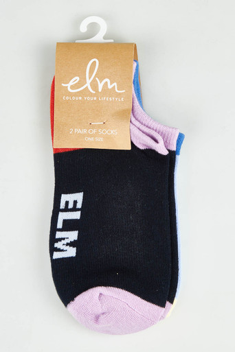 Block Out No Show Socks - 2PK | ELM-81A1340 | Elm | birdsnest Australia