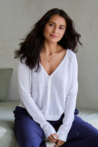 Pretty In Pointelle Linen Blend Cardi | BOHO-1886 | boho bird ...