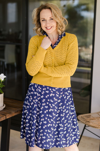 Chevron Cardigan | PRV-CHEVW20 | Pretty Vacant | birdsnest Australia