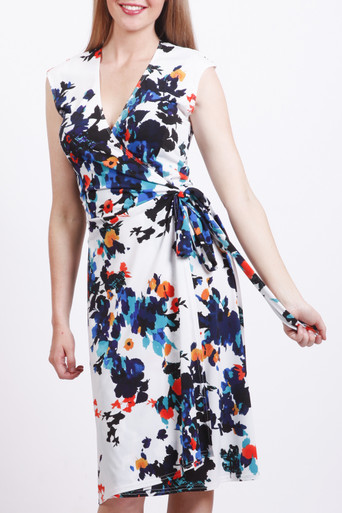 Sleeveless Wrap Dress | REB-052A | Rebecca Ruby | birdsnest Australia
