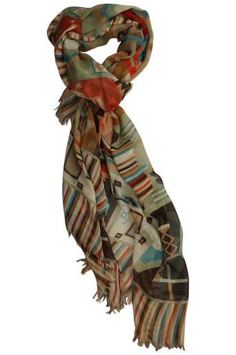 Apache Abstract Design Scarf | MSD-SCAPAC | Ms Divine | birdsnest Australia