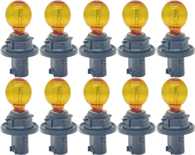 10 x PCY16W amber indicator bulbs 12v 16w turn signal PU20d/2 12271AC1 ...