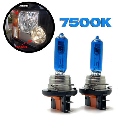 Pair 55/15W H15 7500K Xenon High Beam / DRL Bulbs Lighting Spare Part ...