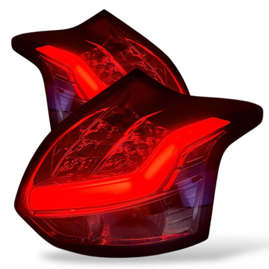 Pair Back Rear Tail Lights for Ford Focus MK3 2011-14 Smoked LED ...