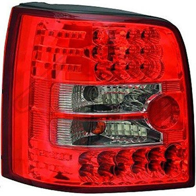 Back Rear Tail Lights Pair Set LED Clear Red VW Passat B5 96-00 estate ...