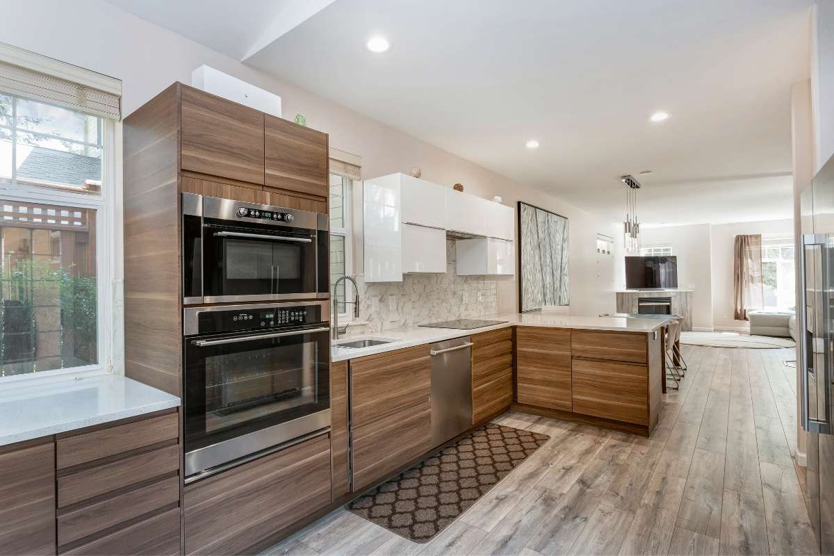 The Contemporary Kitchen: Combining Slab Doors with Open Shelving ...