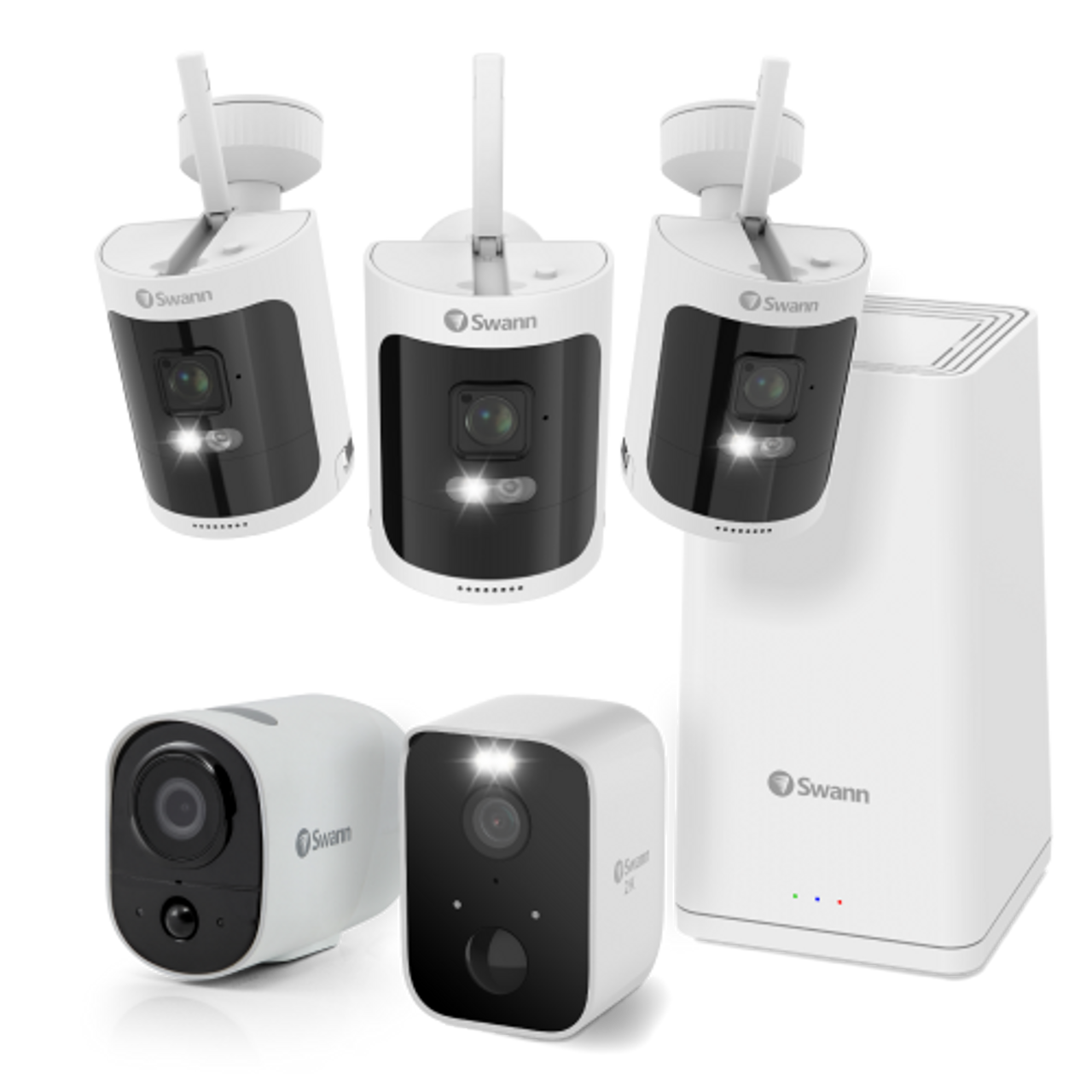 Swann MaxRanger4K™ Mini Long-Range Wireless Security System with 4 Cameras