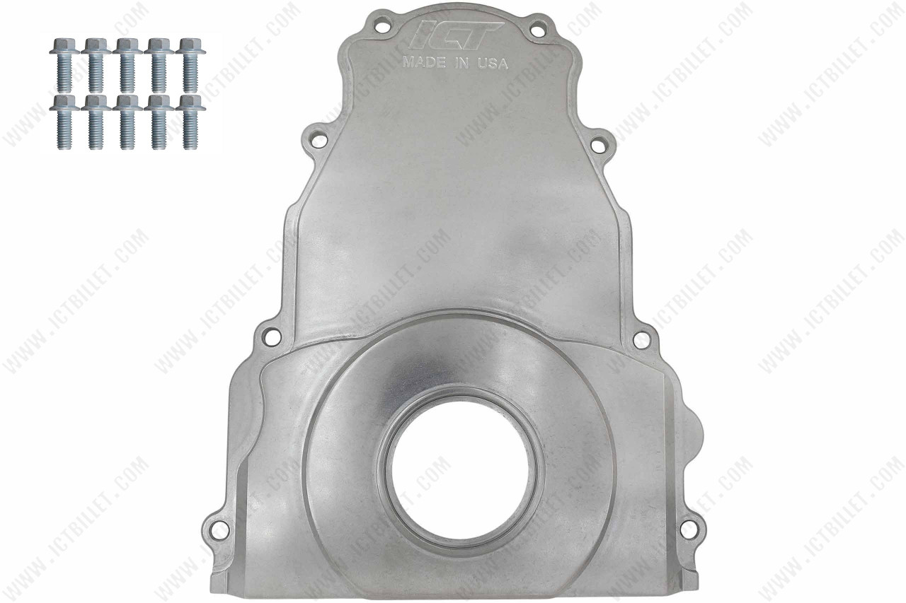 ICT Billet Gen 3 LS Timing Cover LS1 LS6 LQ4 LQ9 LR4 LM7 L59 LM4 L33 ...