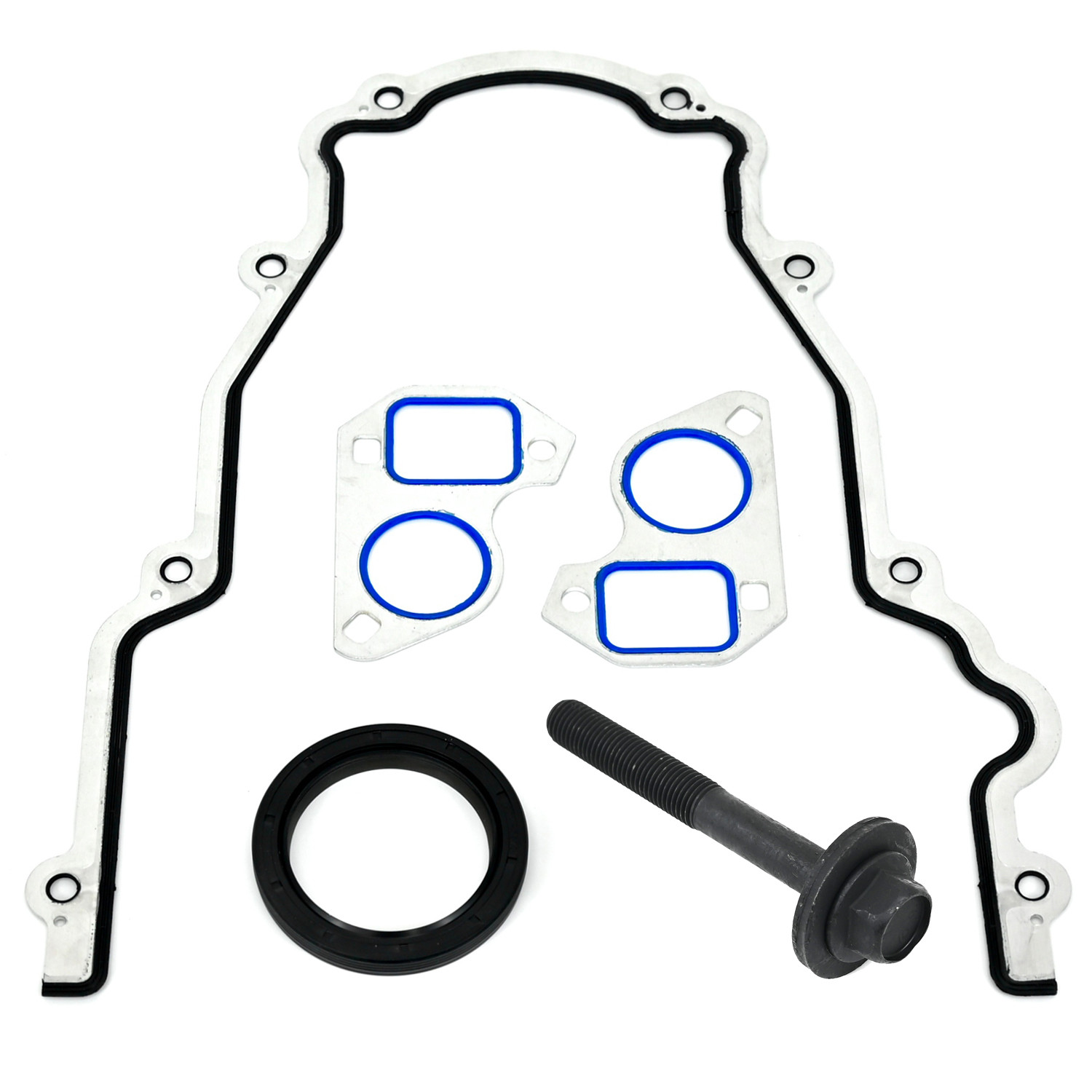 LS7 LS3 Dry Sump Cam Gasket Kit - Damper Bolt, Timing Cover, Water Pump ...