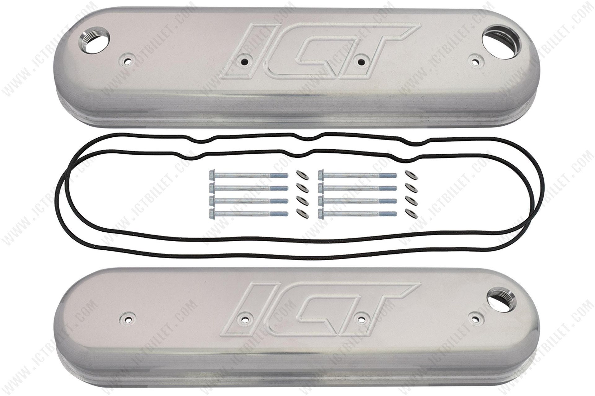 ICT Billet LS Valve Cover Pair 4.8 5.3 5.7 6.0 6.2 LS1 LS3 LM7 LQ4 ...