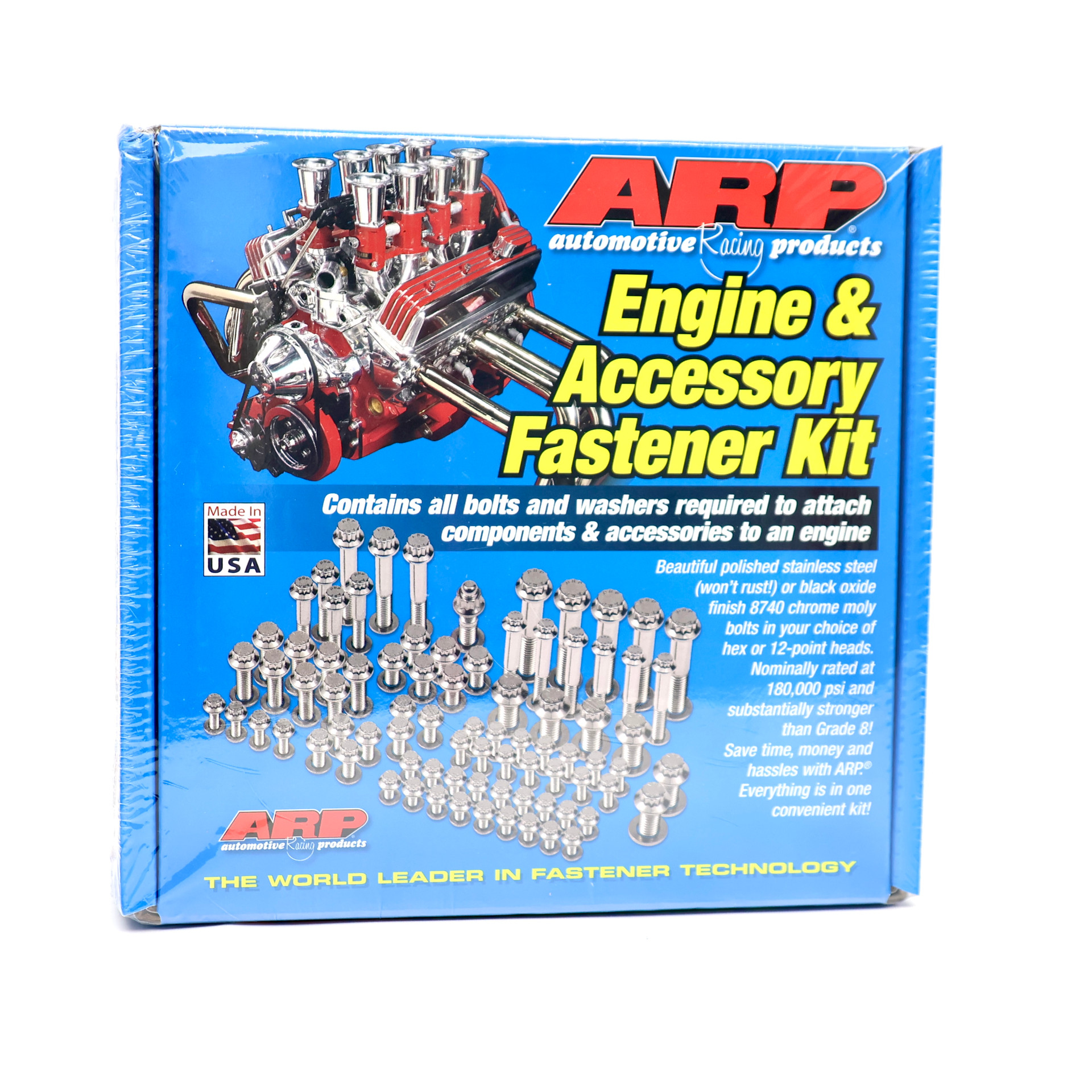 ARP 534-9605 Polished Stainless 6pt Engine & Accessory Bolt Kit for LS ...