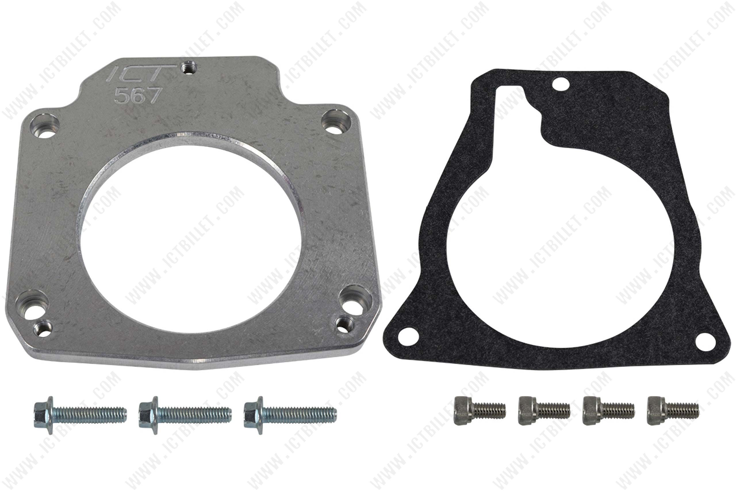 LS Throttle Body Adapter for 3-bolt 75mm Electronic DBW TB to 4-Bolt ...