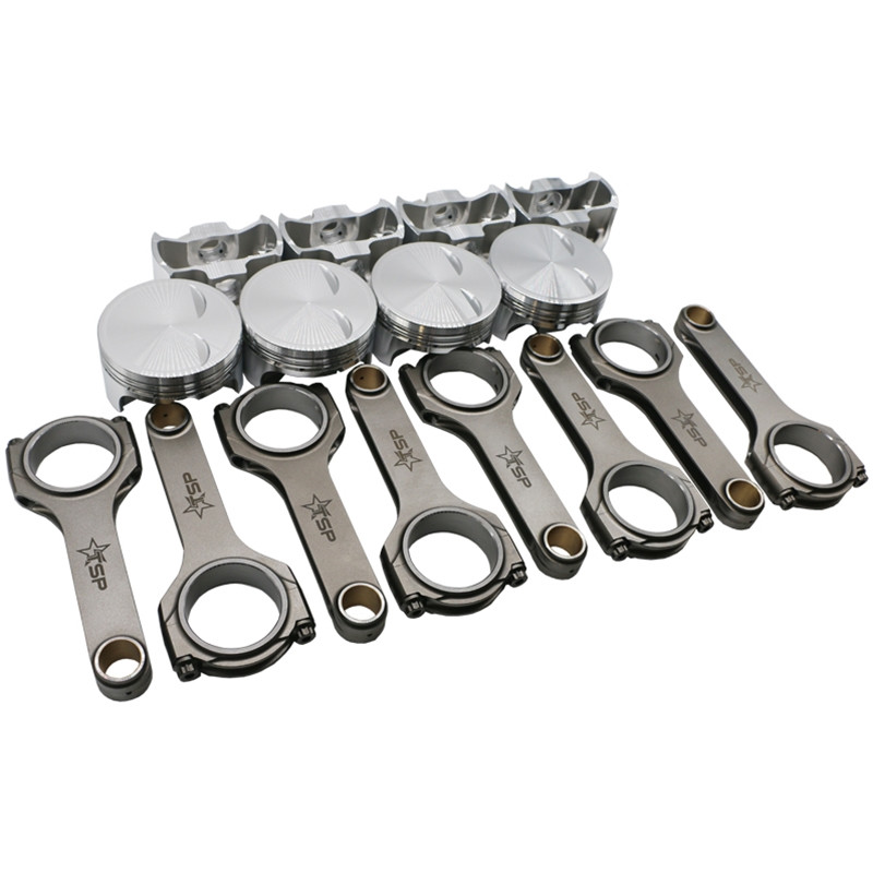 Texas Speed LS3 6.2L LS Drop-in Forged Piston & Rod Set, Gen 4, JE Flat ...