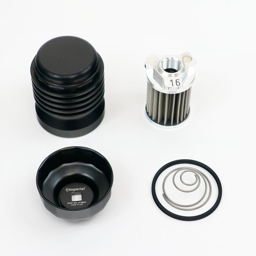 K&P Engineering Stainless Steel Micronic Reusable Oil Filter - Anodized ...