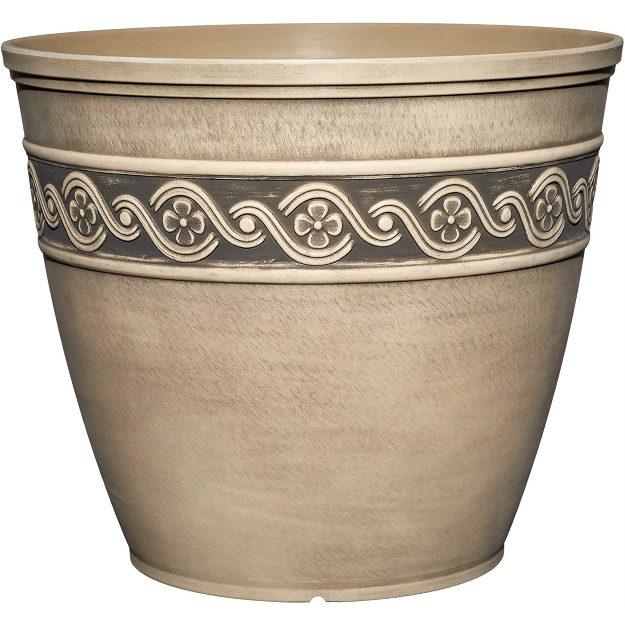 Classic Home and Garden Corinthian Resin Flower Pot Planter