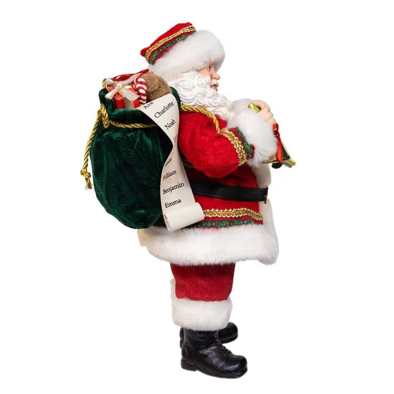 Kurt Adler Fabriche Christmas Figurine, Santa with December 25th ...