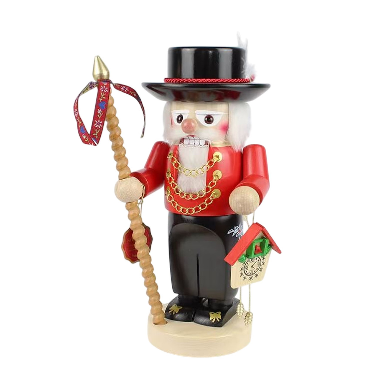 Steinbach Wooden Chubby Nutcracker, Black Forester, 11.5in - Esbenshades