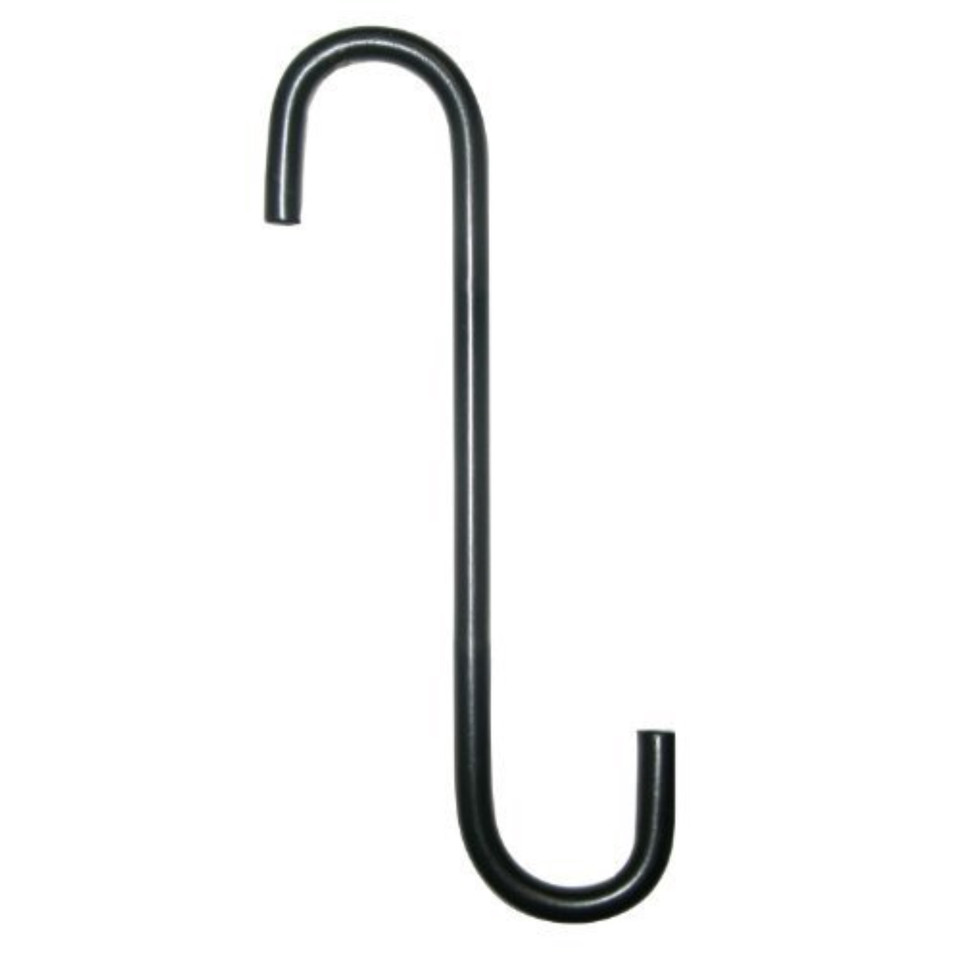 The Hookery Heavy-Duty 6" Black Powder-Coated Steel Extension Hook ...