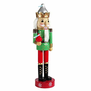 Kurt Adler Nutcracker with Hershey's Kiss Candy, 15" - Esbenshades
