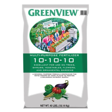 GreenView Multi Purpose Fertilizer 10-10-10 Granular Fertilizer for ...