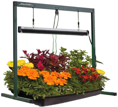 Hydrofarm Jump Start Grow Light System with Timer, Grow Light Stand ...