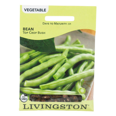 Livingston Seed Bean Topcrop Bush Seeds Packet - Esbenshades