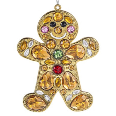 Ganz Crystal Expressions Christmas Holiday Gingerbread Man Hanging ...