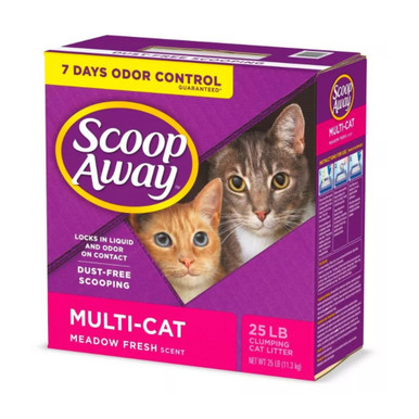 Scoop Away Multi-Cat Formula Clumping Cat Litter, Meadow Fresh Scent ...
