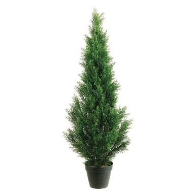 Silk Tree Warehouse Indoor/Outdoor Artificial Cedar Topiary Tree Uv ...