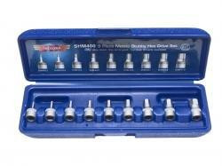 VIM Tools VIMSHI400 VIM Hand Tools Stubby Hex Drive Set, 9 piece SAE ...