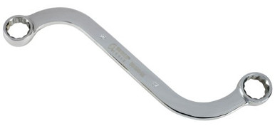 Sunex SUN994004M 16mm x 17mm Fully Polished S-Style Double Box Wrench
