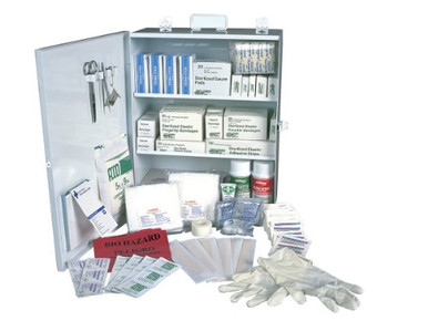 SAS Safety SAS6099-01 100-Person First-Aid Kit, Metal Cabinet