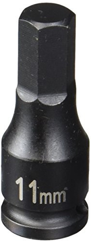 Grey Pneumatic GRE1911M Impact Hex Bit Socket, 3/8" Drive, 11mm Hex Bit ...