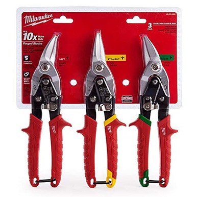 MILWAUKEE ELECTRIC TOOL MWK48-22-4533 3 Pc Aviation Snip Set