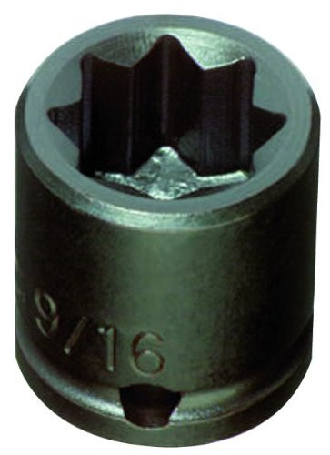 Proto PRO7216S Proto J 3/8-Inch Drive Impact Socket, 1/2-Inch, 8 Point