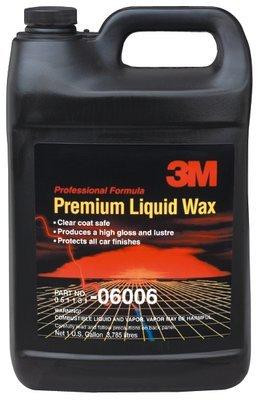 3M MMM6006 TM Premium Liquid Wax, 06006, 1 Gallon (US), 4 per case