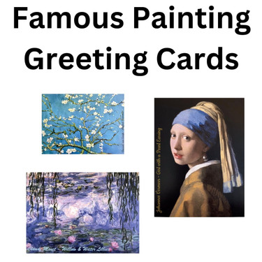 MASTERPIECES - Famous Paintings Greeting Cards - Frenchshoponline.com.au