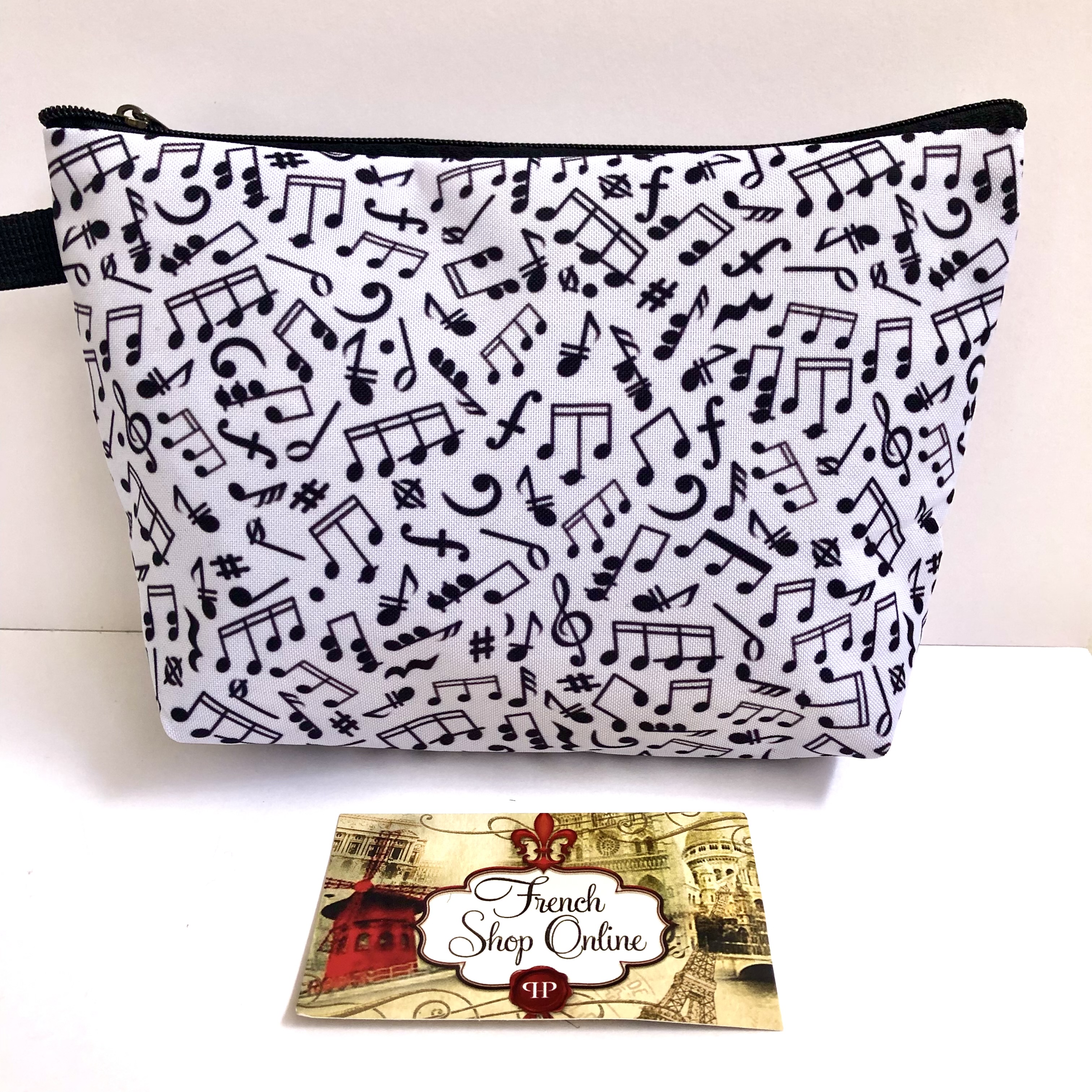 Music Notes Cosmetic bag - Frenchshoponline.com.au
