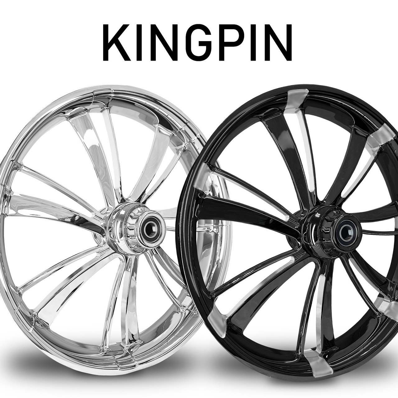 Kingpin Indian Scout Wheels | Stock & 240 mm Rear Kit | RC Components