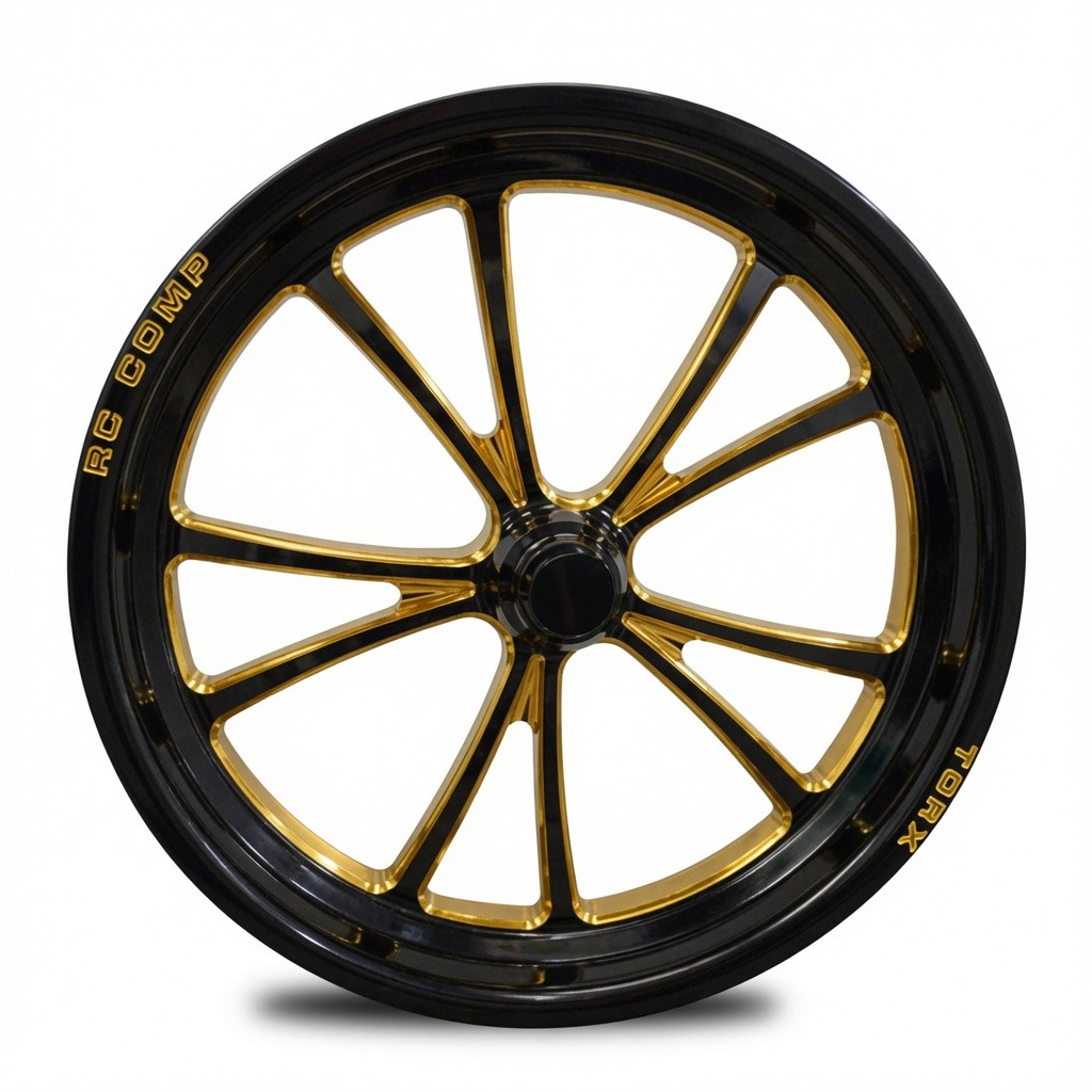 Torx Gold Kolor Pop | 15" & 17" Spindle Mount Drag Wheels