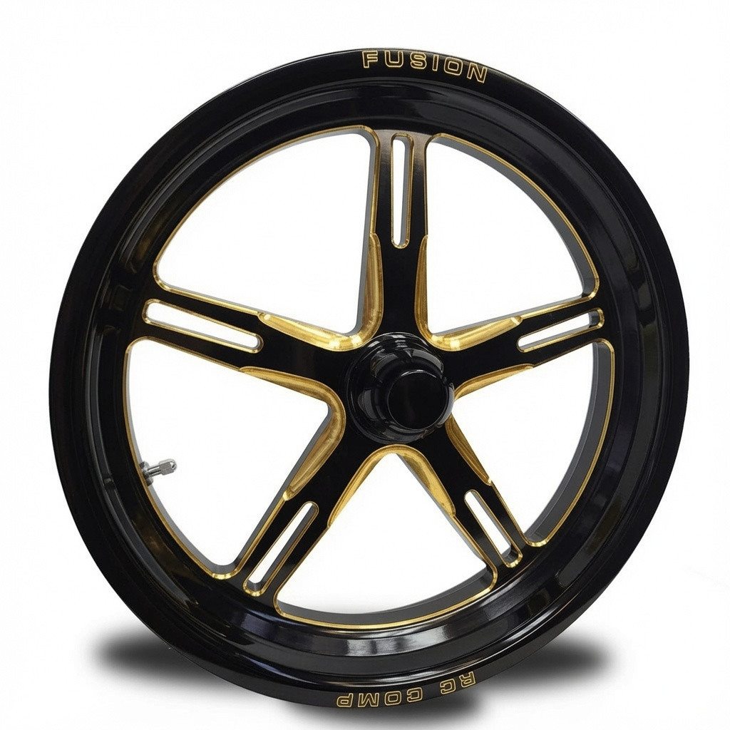 Fusion Gold Kolor Pop | 15" & 17" Spindle Mount Drag Wheels