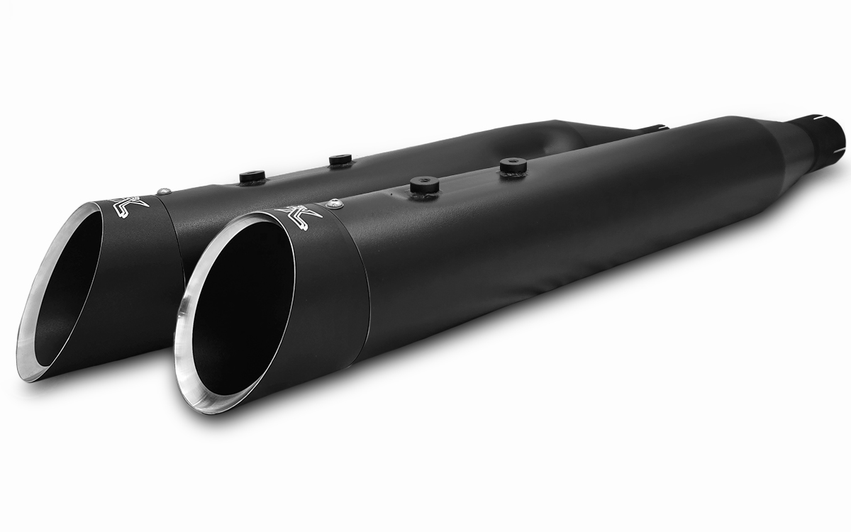 RCX Exhaust 4.5 Inch Slip-on Mufflers for 2017 HD Touring Models