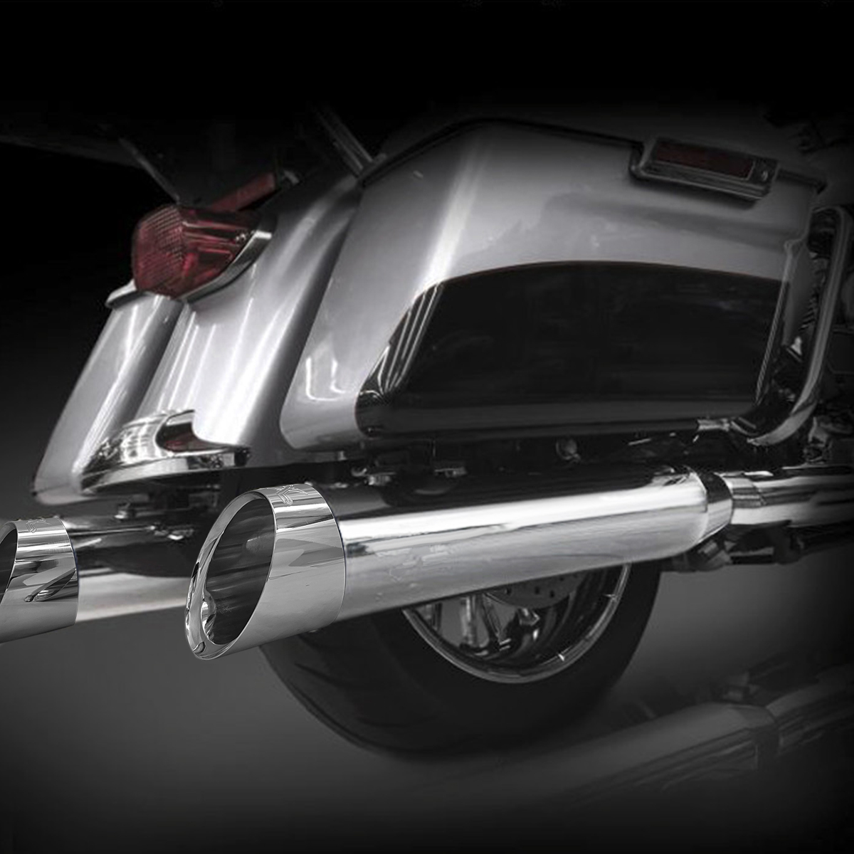RCX Exhaust 4.5 Inch Slip-on Mufflers for 2017 HD Touring Models