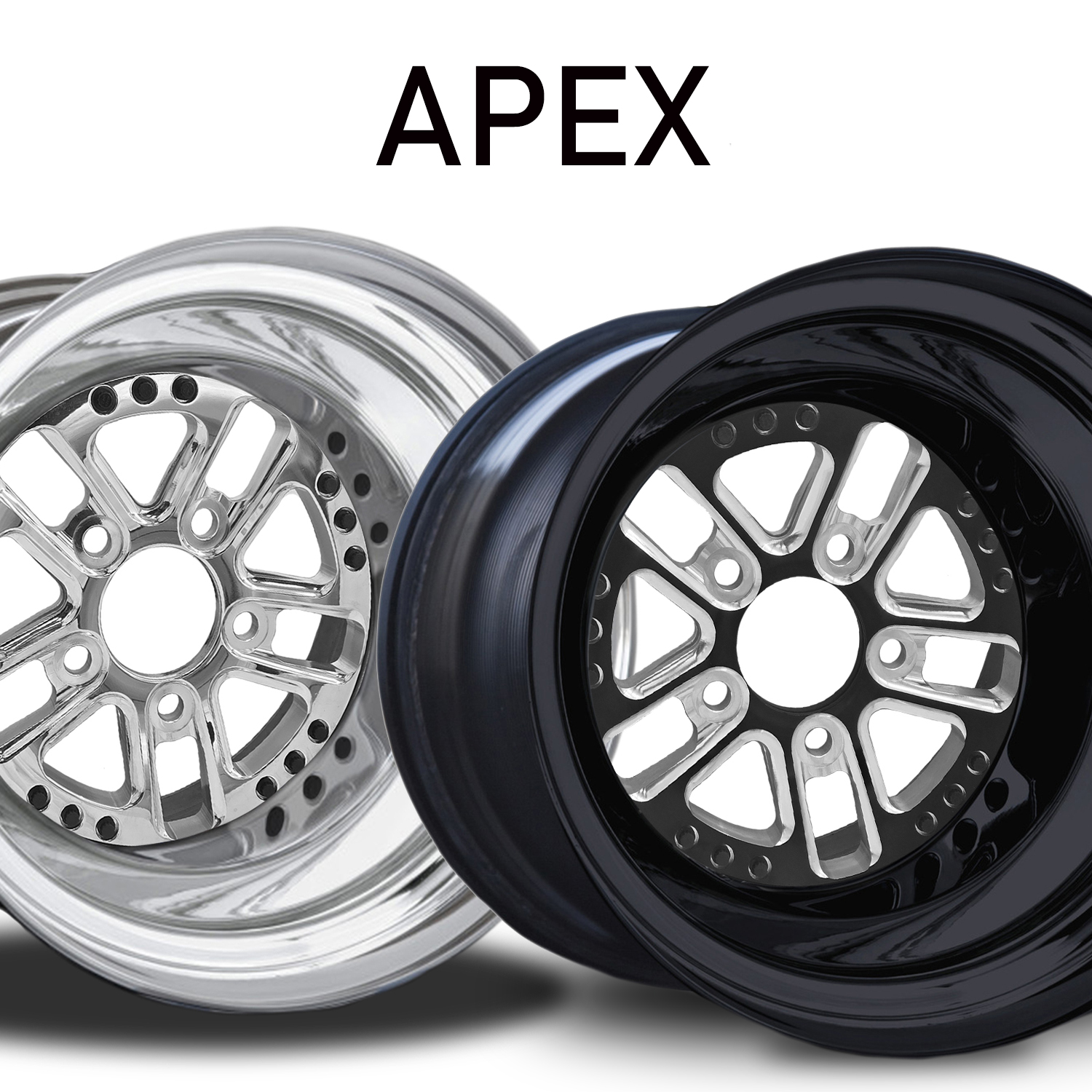 Apex Rear Drag Race Wheels (Non-Beadlock) | RC Components
