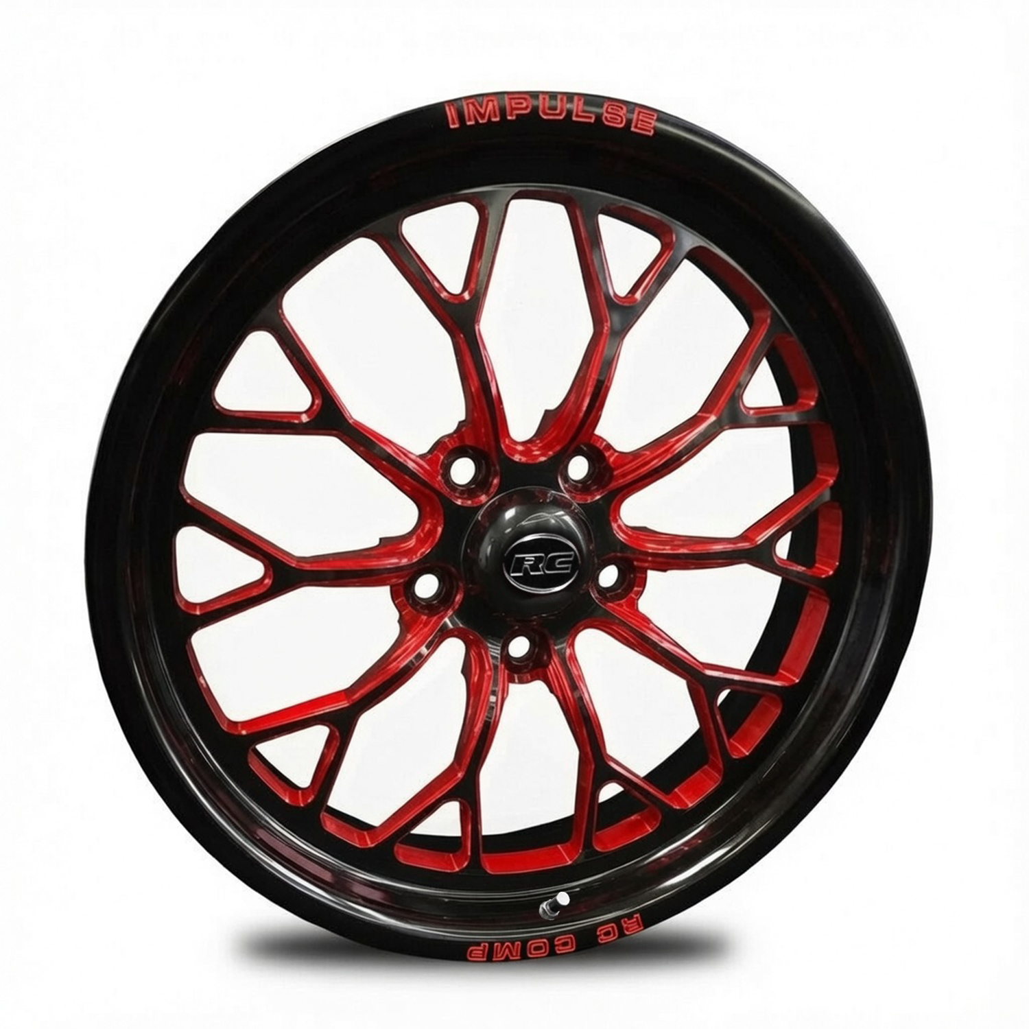 Impulse Red Kolor Pop | 15x3.5 & 17x4.5 Lug Mount Drag Wheels