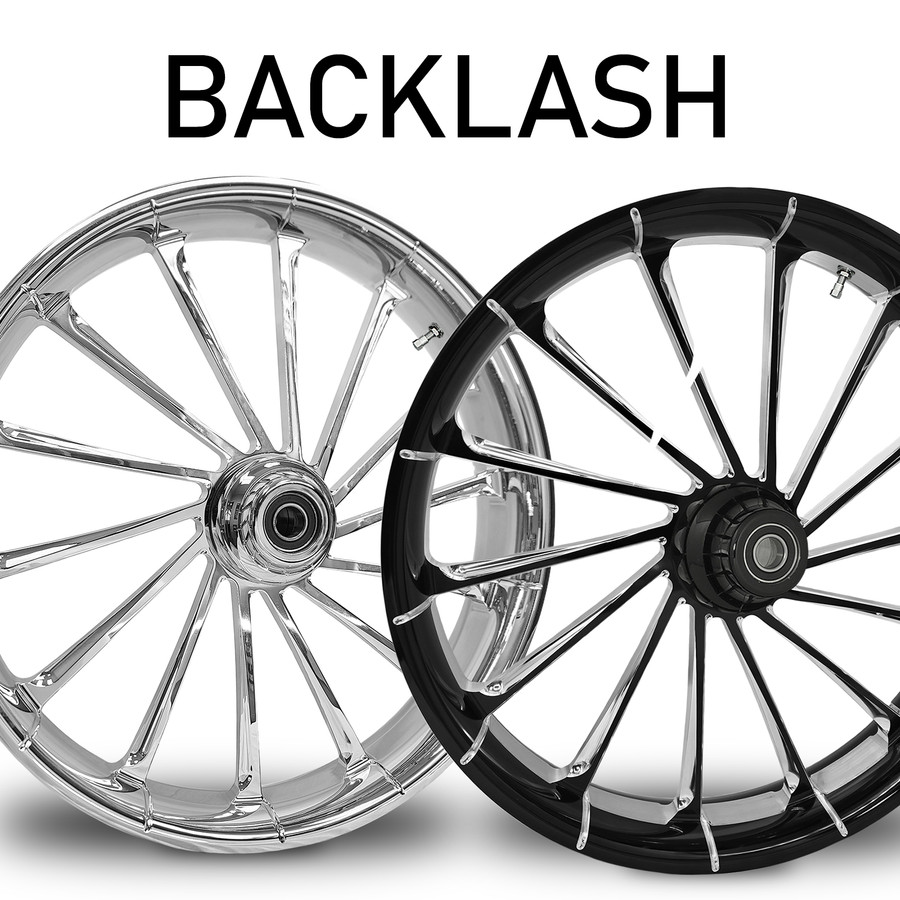 RC Components Backlash Motorcycle Wheel | Custom Chrome & Eclipse
