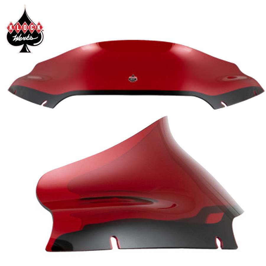 Klock Werks Color Flare Windshield – Fiery Red for -15-23 Road Glide
