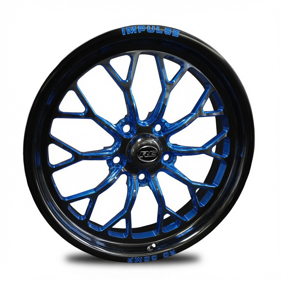 Impulse Blue Kolor Pop | 15x3.5 & 17x4.5 Lug Mount Drag Wheels